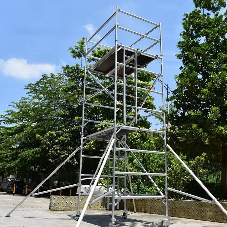 Hot Selling Aluminum Work Platform Scaffolding For Construction 6 12 Meter Aluminium Scaffolding